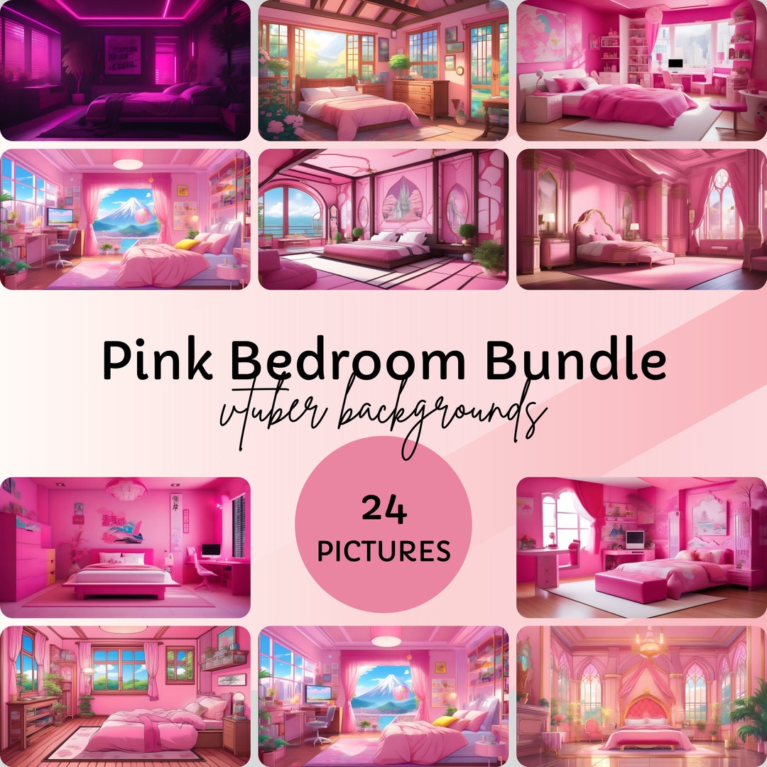 24 Vtuber Bedroom Backgrounds Pink Girly Vtuber Stream Design Room ...