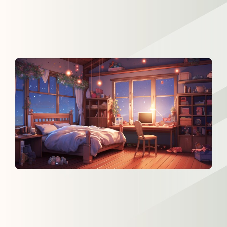4 Vtuber Bedroom Backgrounds, Cute Cozy, Vtuber Stream Design, Room ...