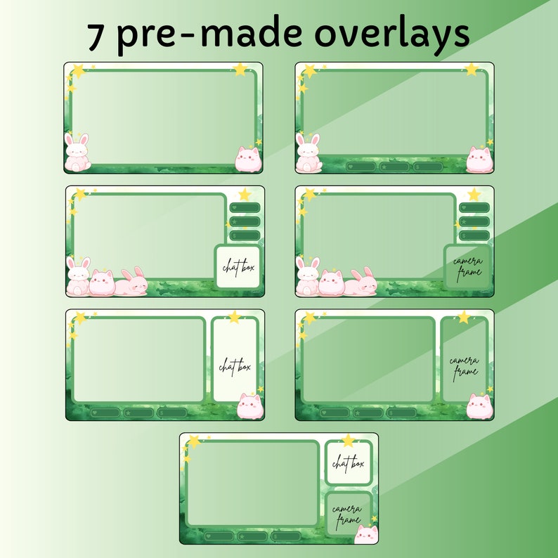 Vtuber Animated Background, Premade Vtuber Assets, Vtuber Overlay ...