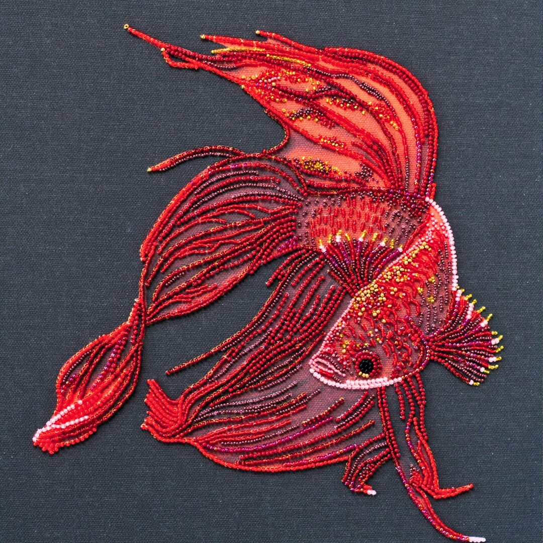 DIY Bead Embroidery Kit, Needlework, Craft Beadwork Kit, Beading ...