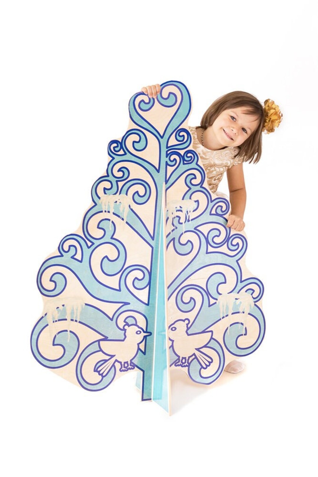 Sticker for Creating Decorations and Photo Zones Ice Spruce 75x100 Cm ...