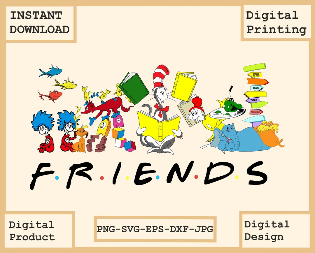 Buy Dr Seuss Friends 3 Png Svg, Dr. Seuss Svg Png, Reading Png Svg ... Buy Dr Seuss Friends 3 Png Svg, Dr. Seuss Svg Png, Reading Png Svg ...