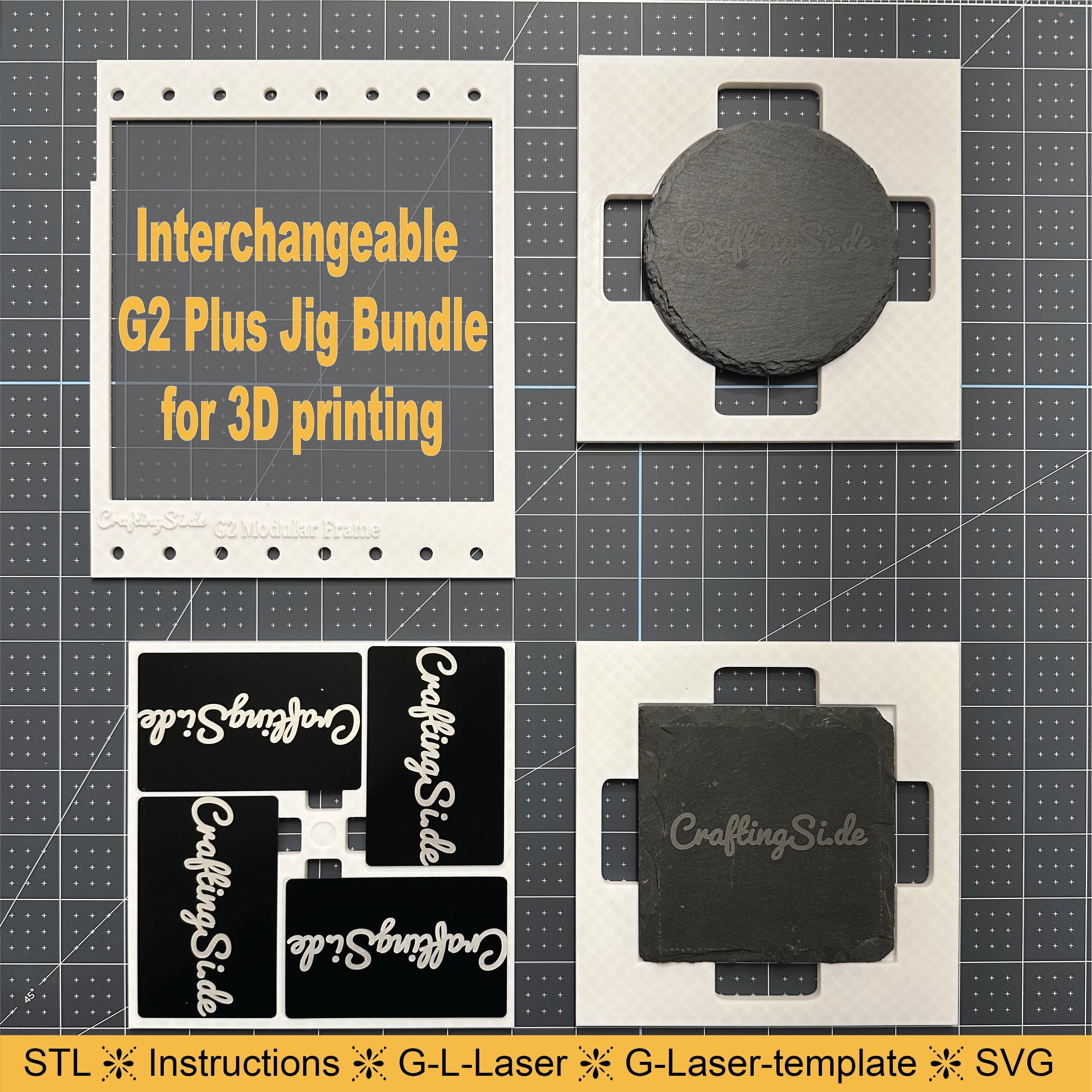 Gweike Cloud G2 Plus (150mm) Modular Jig Bundle - 3D Printing STL Files ...