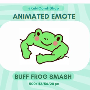 Animated Buff Frog SMASH Emote for Twitch/discord - Etsy