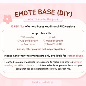 12 DIY Cute Twitch Emote Base Pack, Chibi Anime Girl Base, Beginner ...