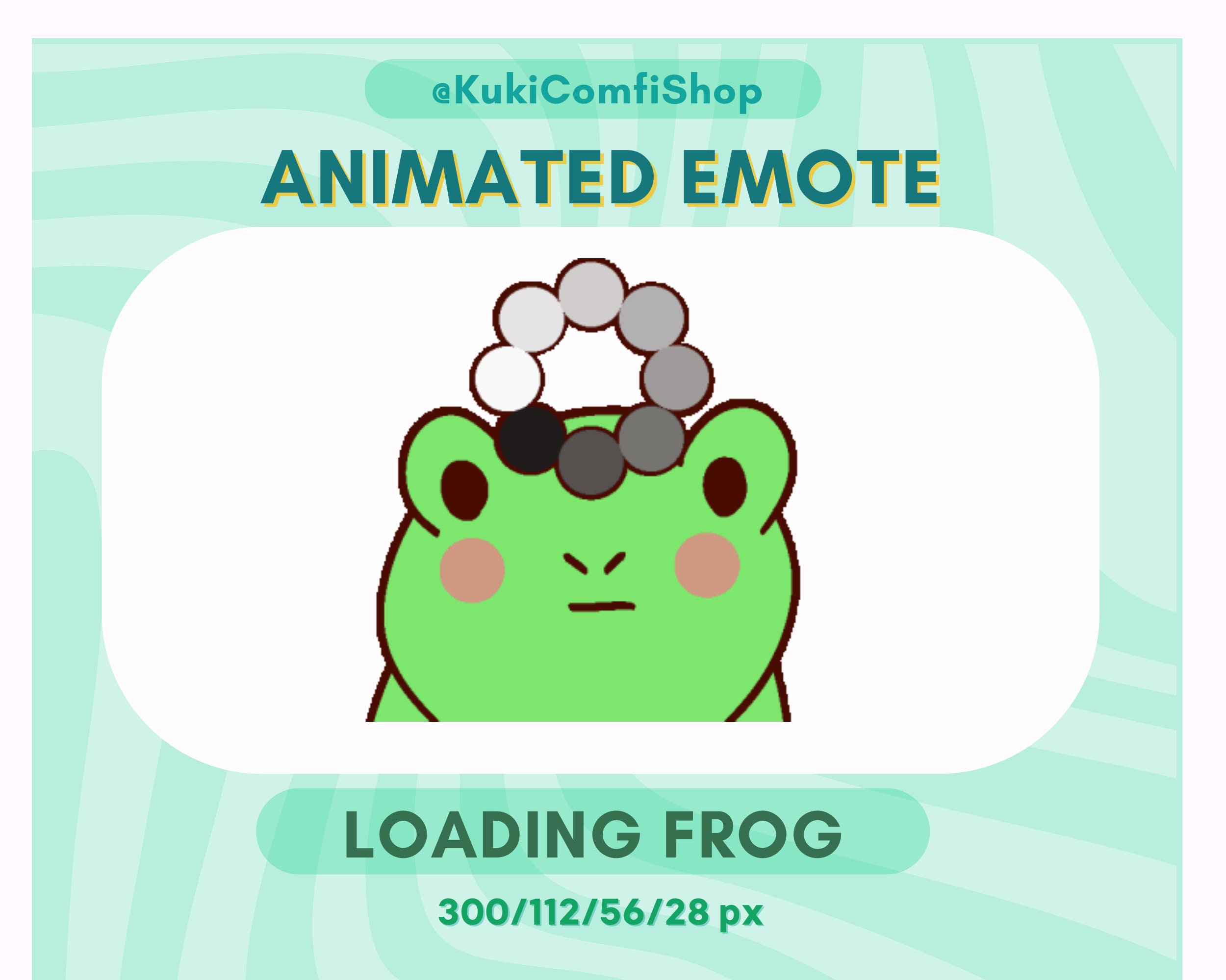 ANIMATED Loading Frog Emote for Twitch and Discord, Frog Emote ...
