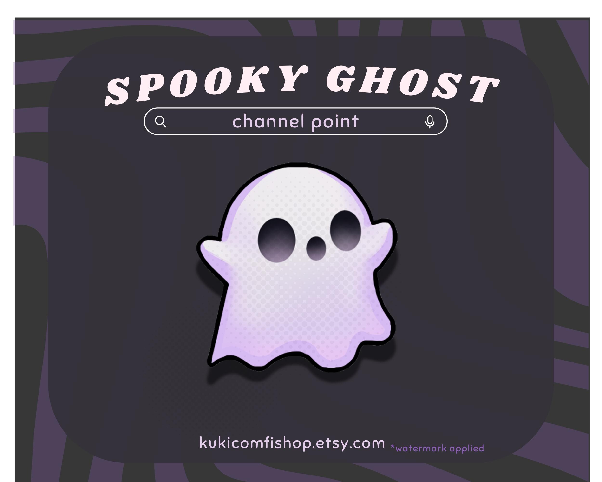 Spooky Ghost Channel Point - Cute Halloween Ghost Ready to Haunt Your ...