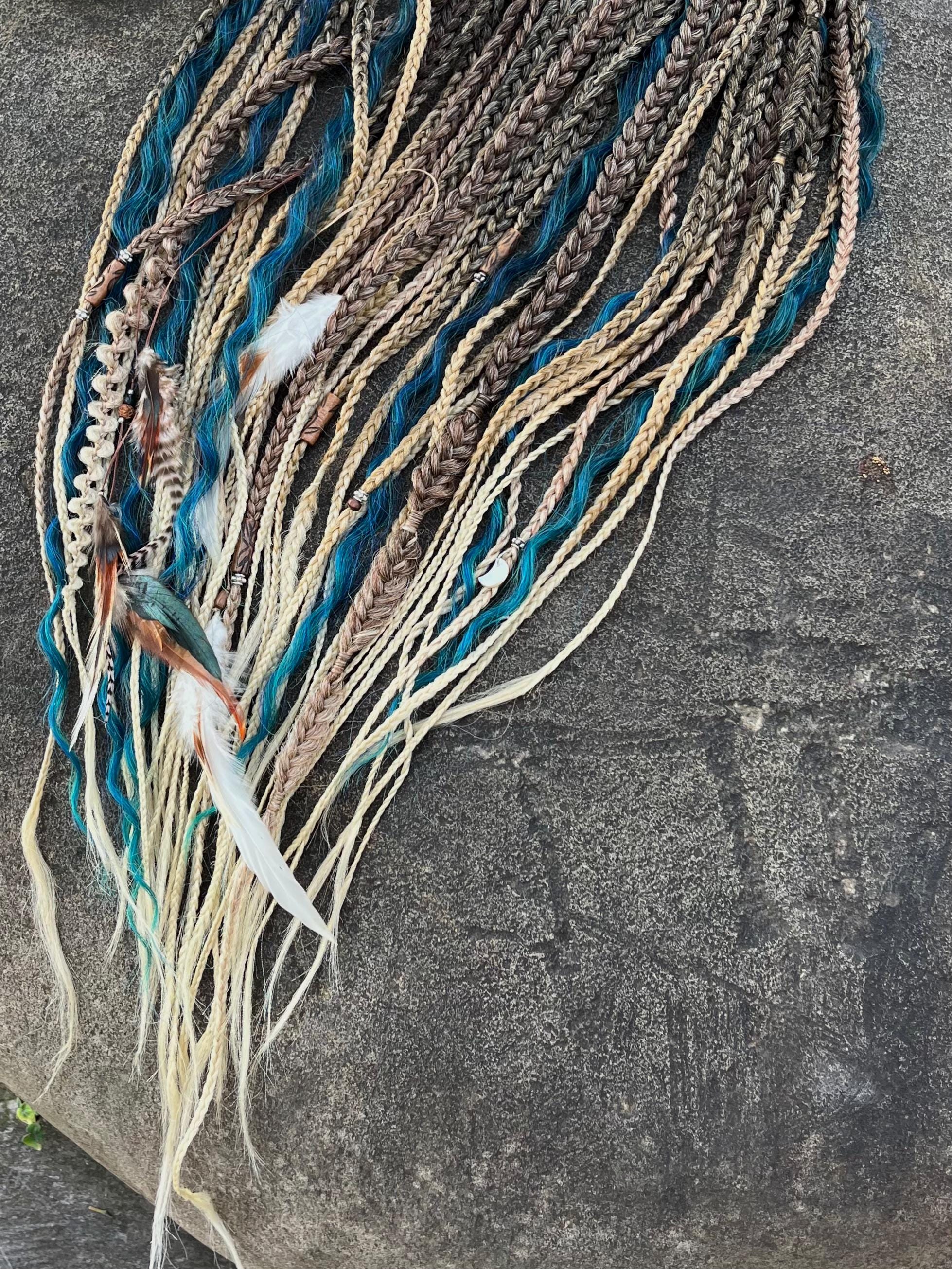 Best Synthetic Ombre Boho Braids - Custom Handmade Bohemian Afro Set ...