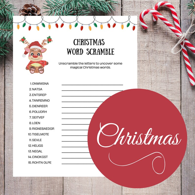 Christmas Game Bundle, Printable Games, Family Games, Holiday Party ...