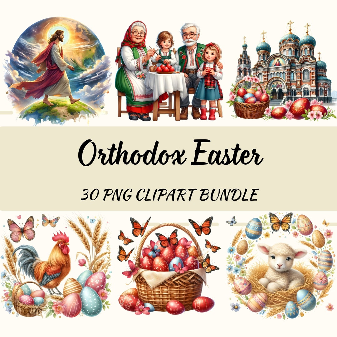 Orthodox Easter Digital Download,printable Art for Festive Celebrations ...