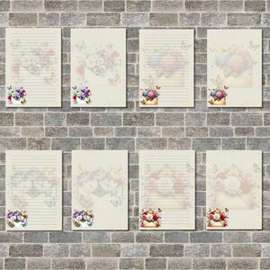 Letter Writing Stationery, Letter Writing Paper, Printable Digital ...