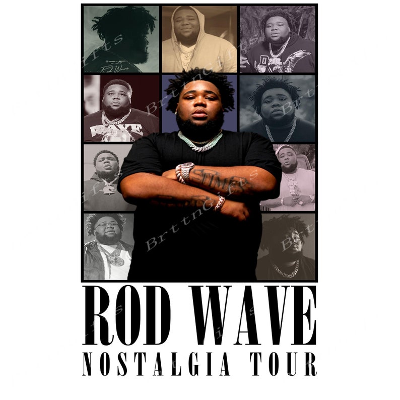 ROD WAVE T Shirt Design. Png Digital 4500x5100 Px. NOSTALGIA Tour ...