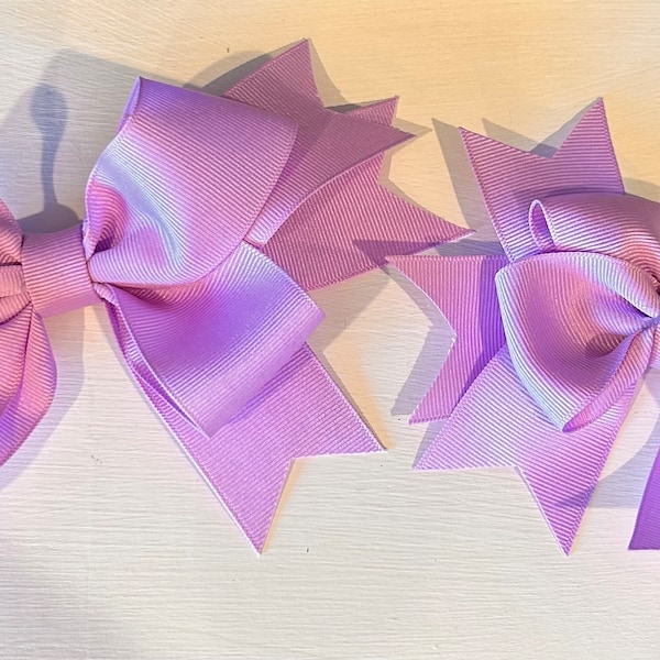 Purple Hair Bow - Etsy