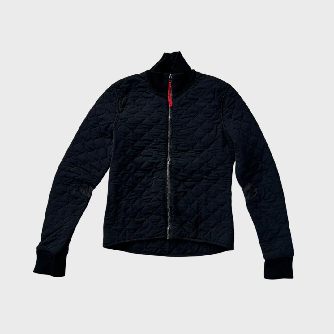 Vintage Black Prada Quilted Jacket - Size M, 90s Designer Outerwear - Etsy