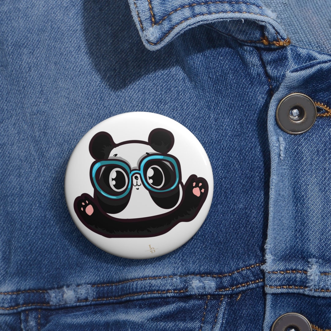 Panda Lover's Collectible Pin Buttons Unique Panda Designs for Lapels ...