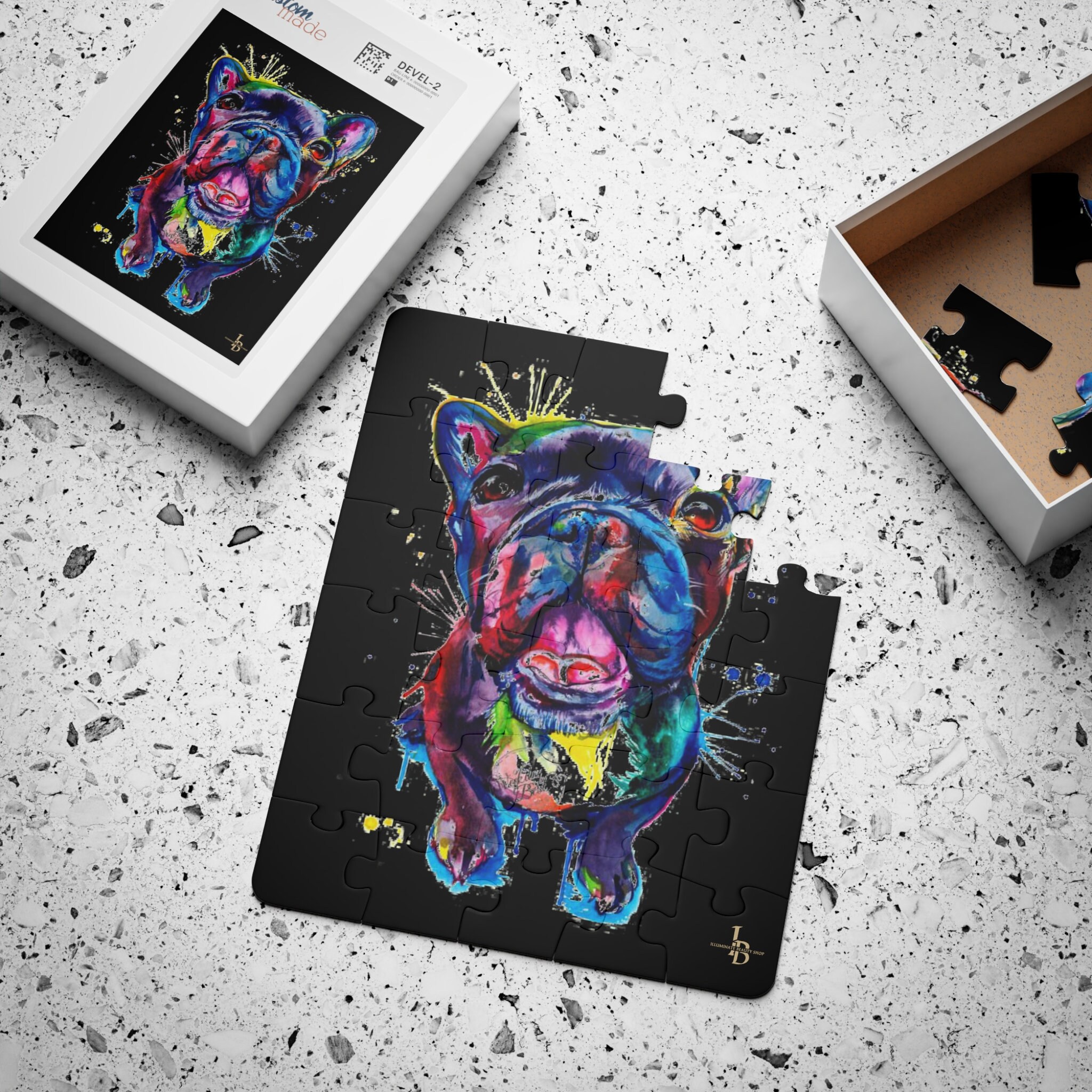 Bulldog Kids' Puzzle 30-piece Fun and Educational Bulldog Jigsaw Puzzle ...