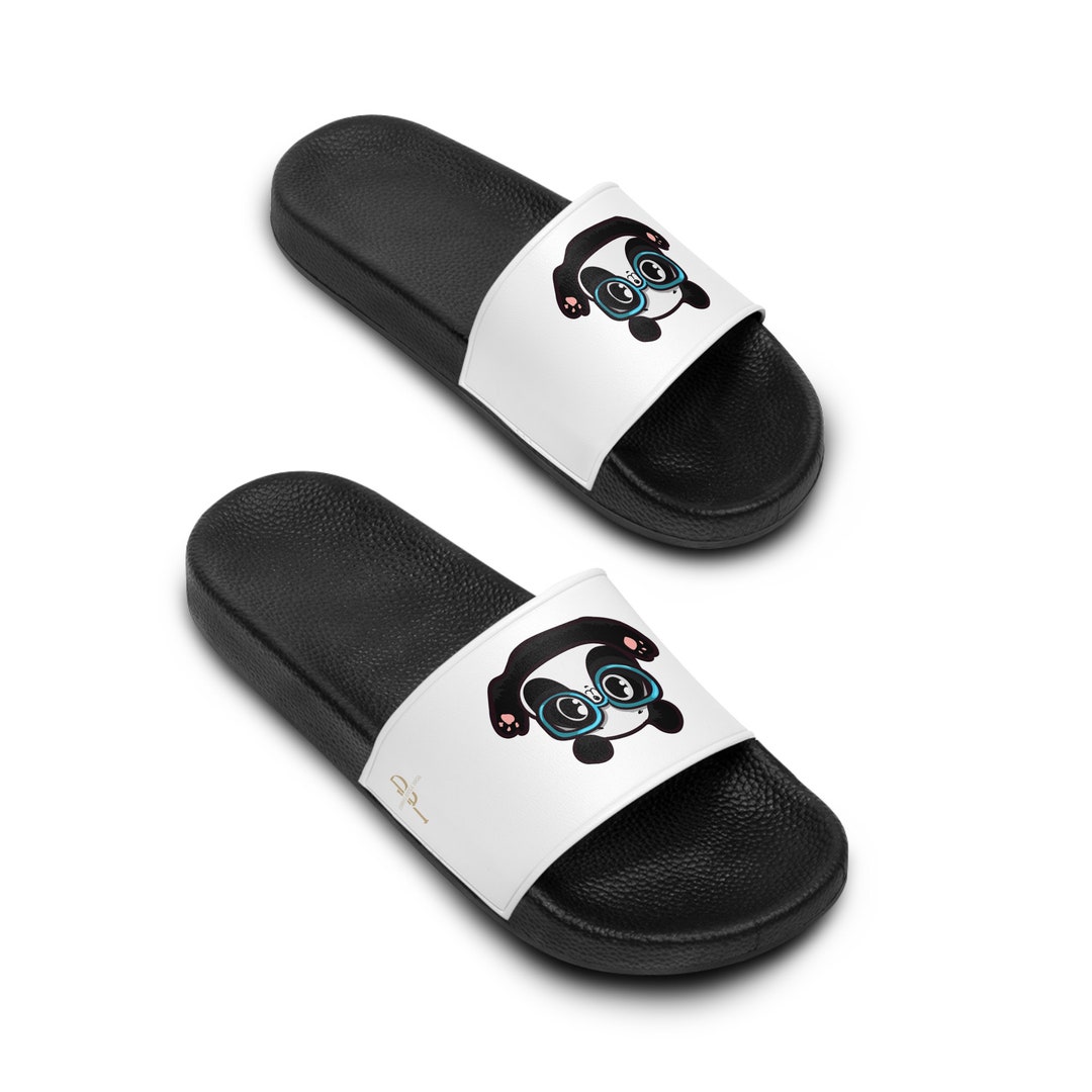Cute Panda Print Women's Slide Sandals Comfy Panda Lover's Summer ...