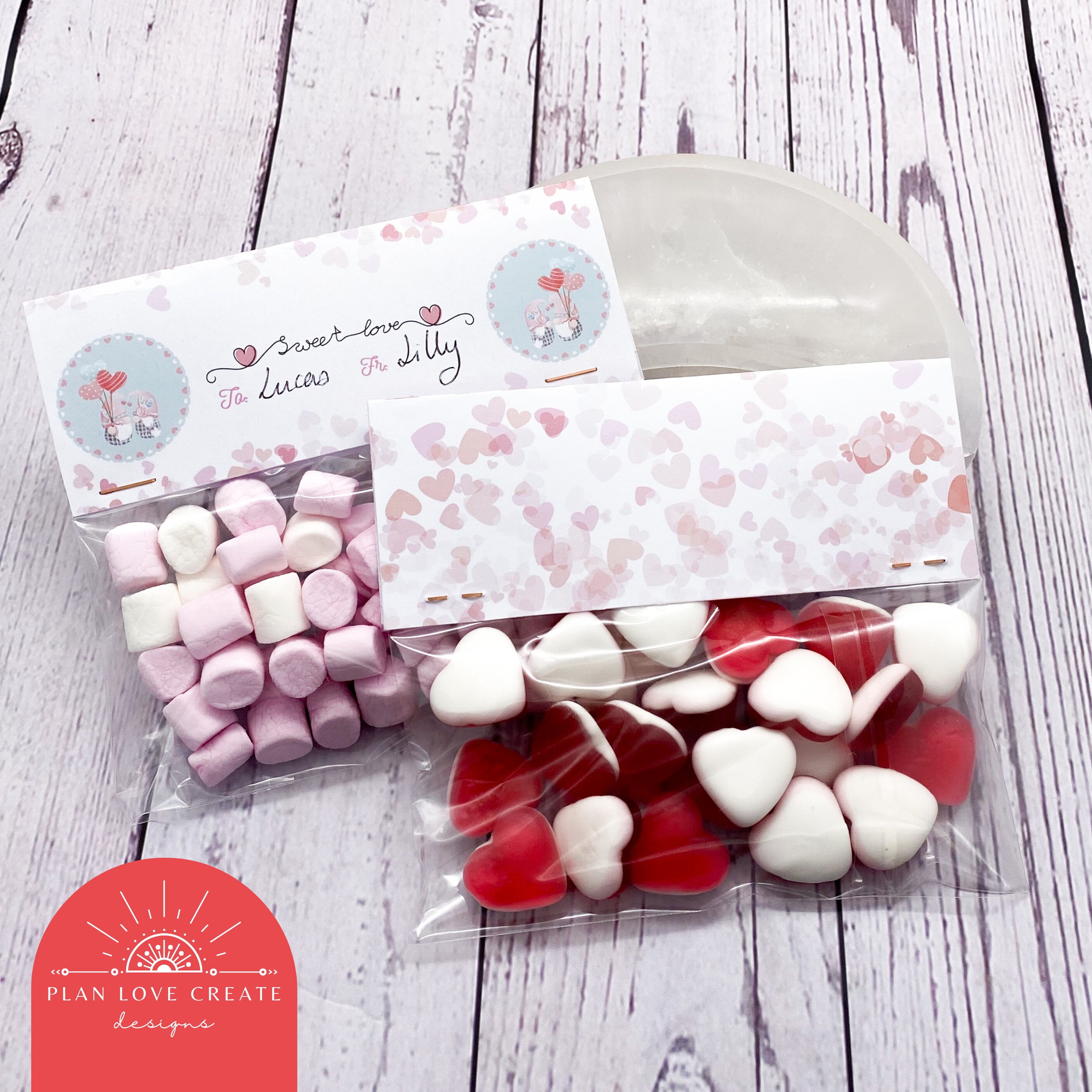 Editable Valentine Gnome Gift Tags Set, Saint Valentine Gift Tags ...