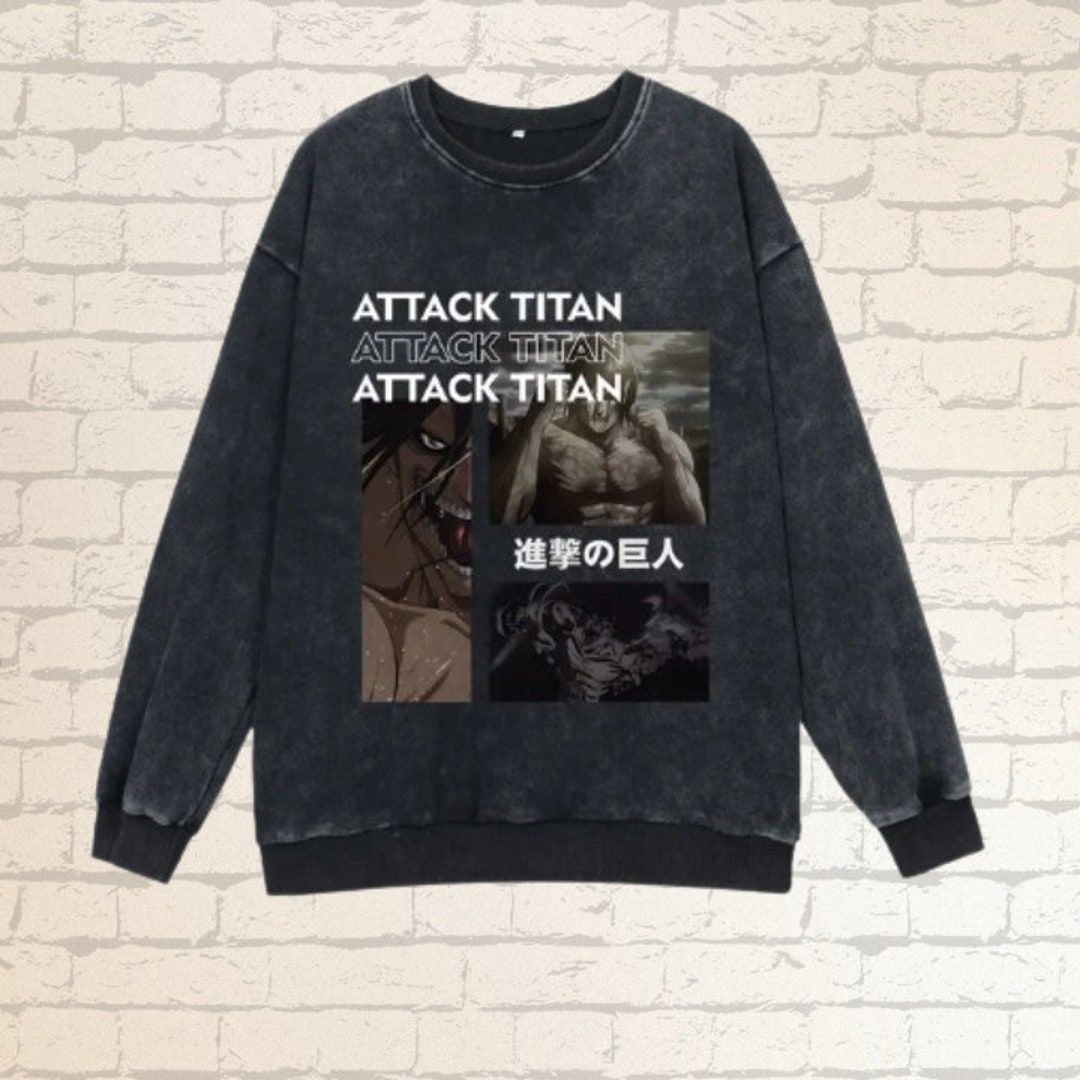Aot Otaku Anime Unisex Aot Grafitty Fight Softstyle Anime Time - Etsy