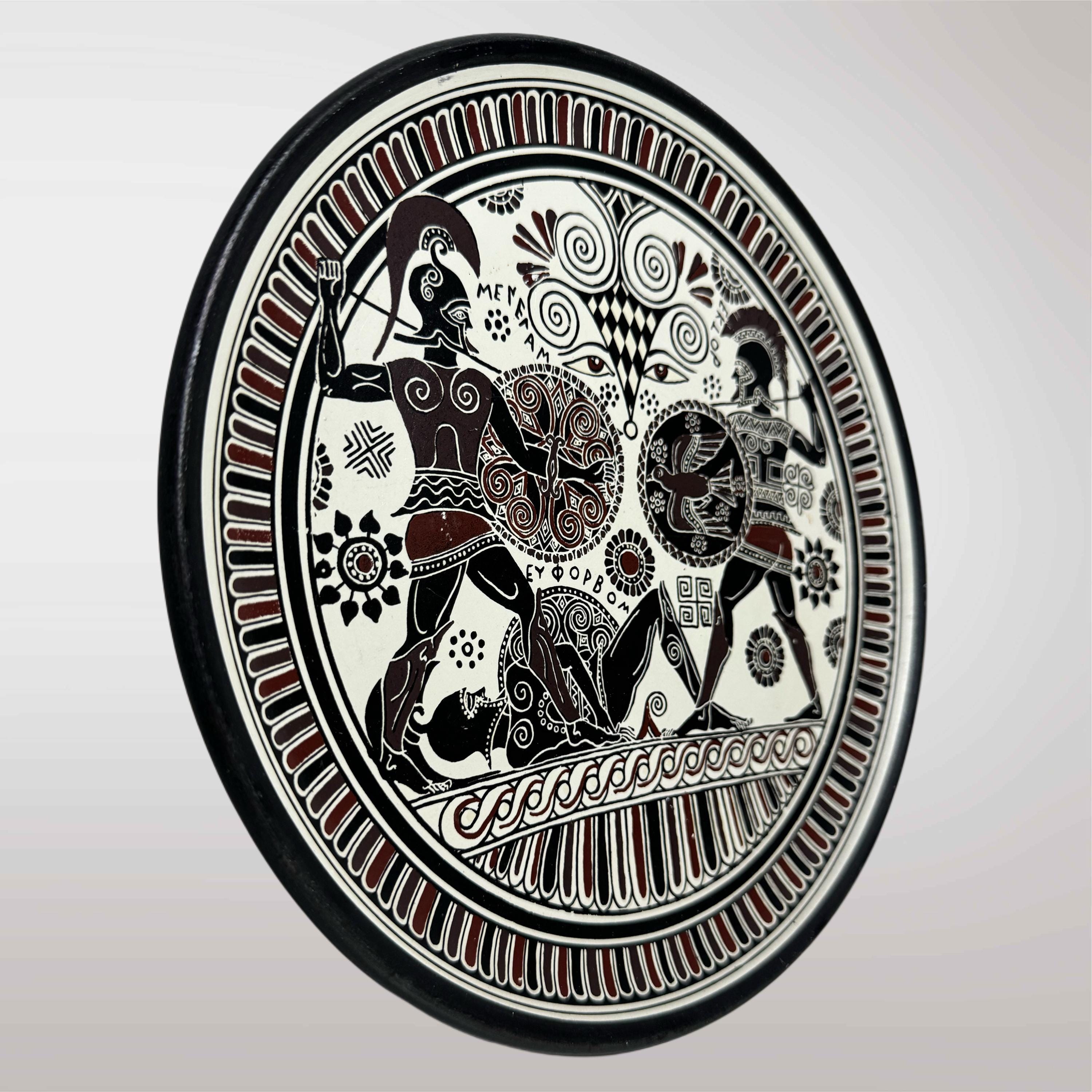 Authentic Greek Decorative Plate – Hand-painted Ceramic Wall Art ...