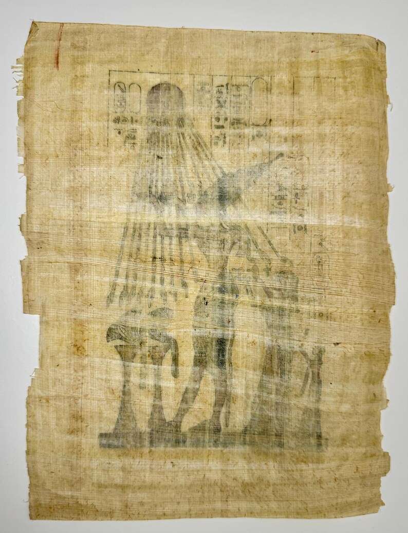 Vintage Authentic Egyptian Papyrus Art Work, Real Papyrus, Egyptian ...