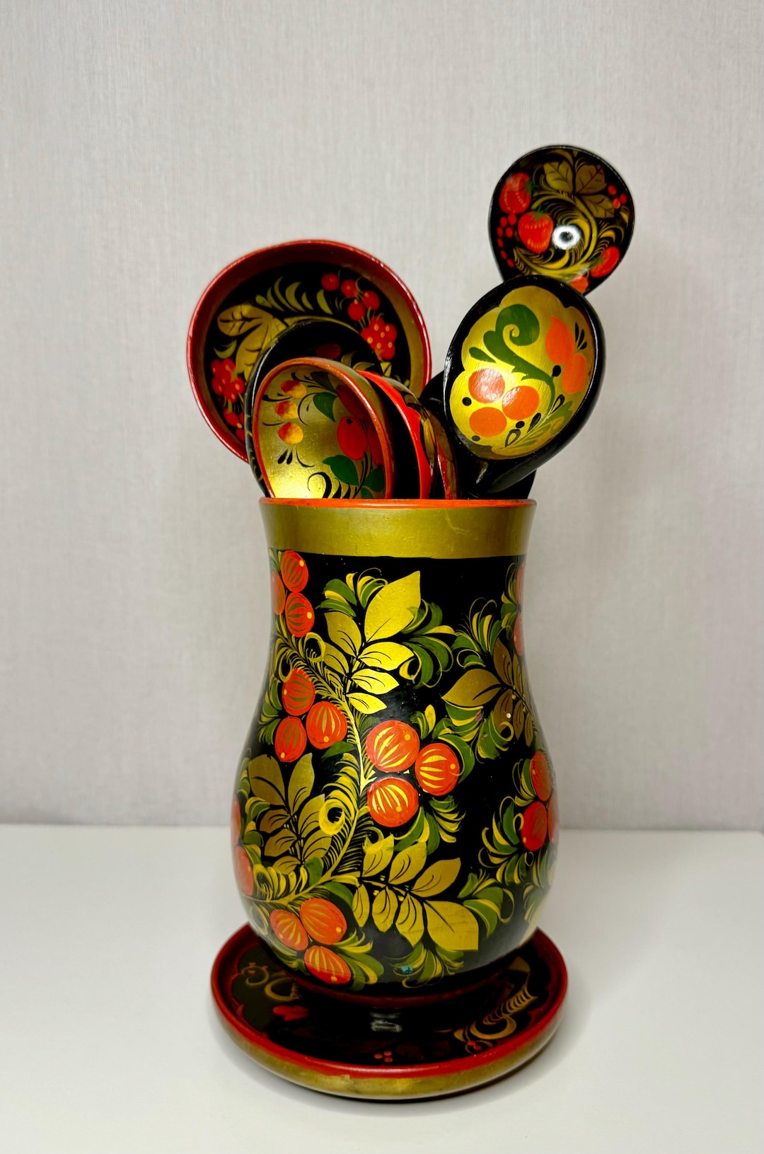 Vintage Wooden Russian Kitchen Ustensils, Vintage Sovietic Kitchen ...