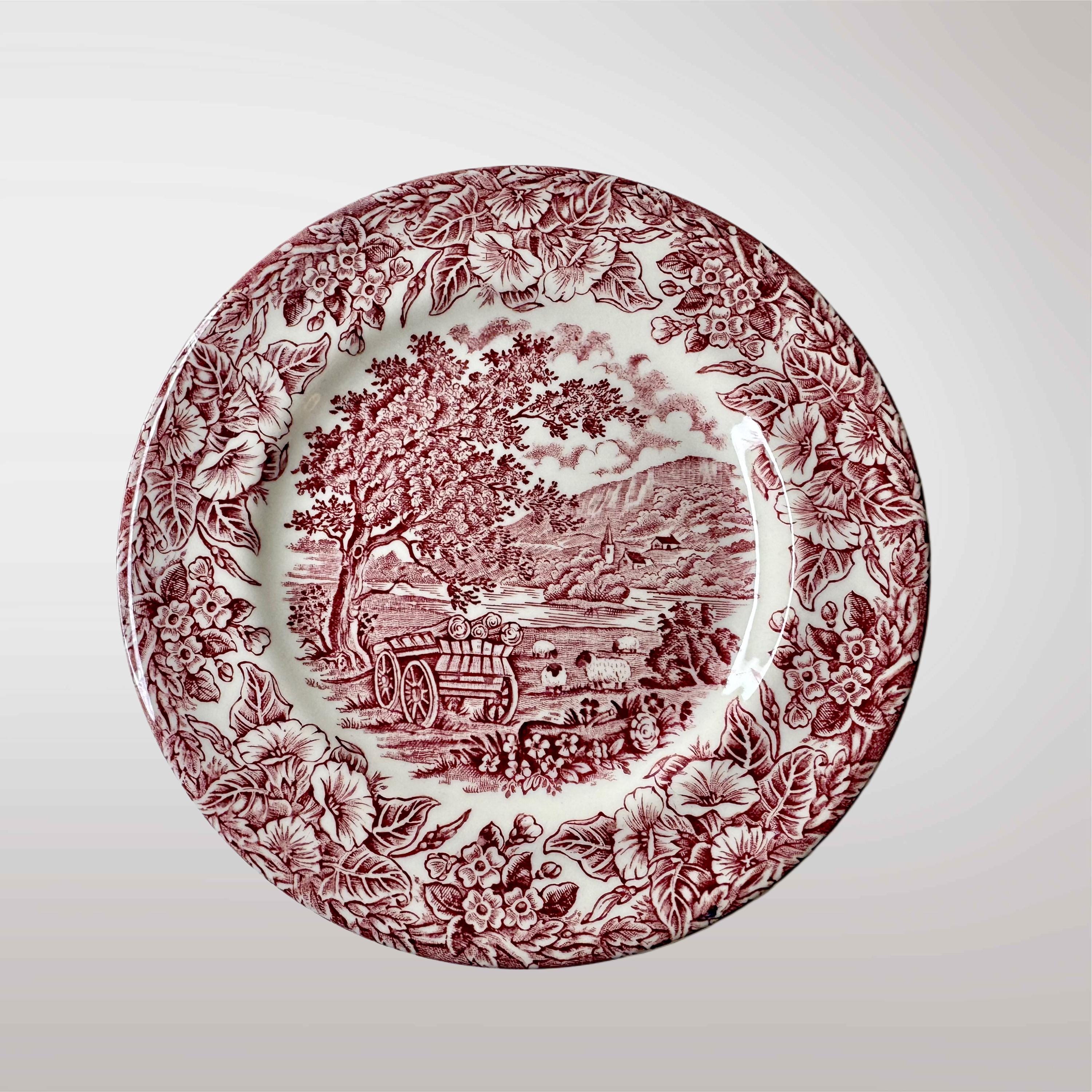 Vintage EIT England Porcelain Plates, Dinner Plates Set, Set of 12 ...