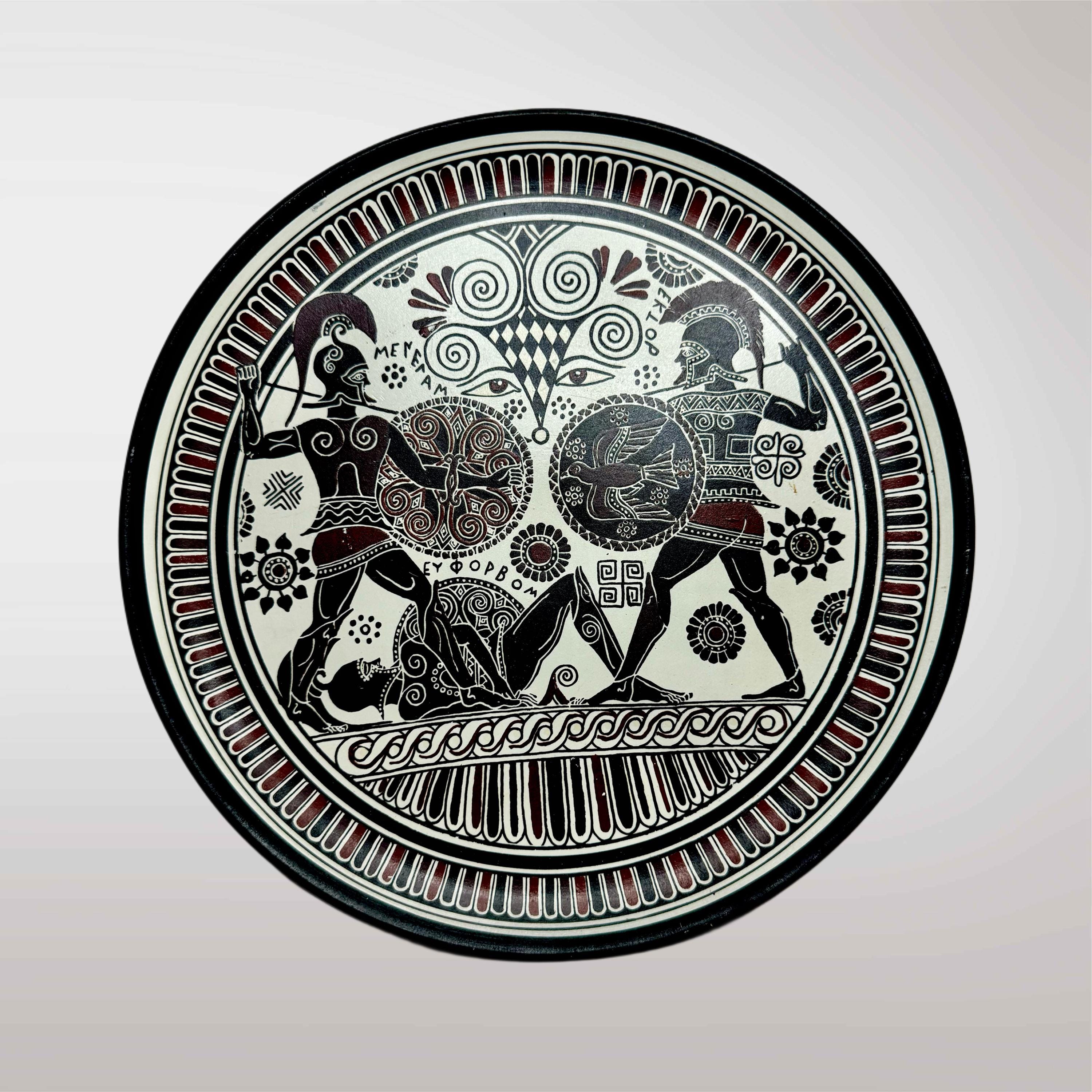 Authentic Greek Decorative Plate – Hand-painted Ceramic Wall Art ...