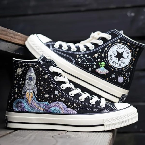 Galaxy Custom Shoes - Etsy
