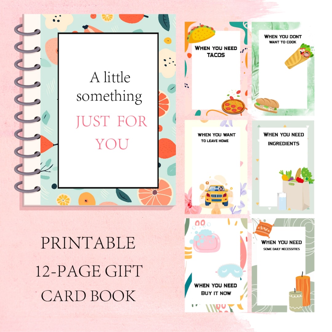 Printable College Gift Card Book, Beautiful Gift Card Book is an ...