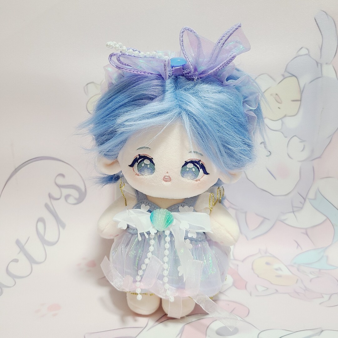 CALEMBOU Plush Doll, Cute 20cm Cotton Doll Smurf Clothes, Anime Soft ...