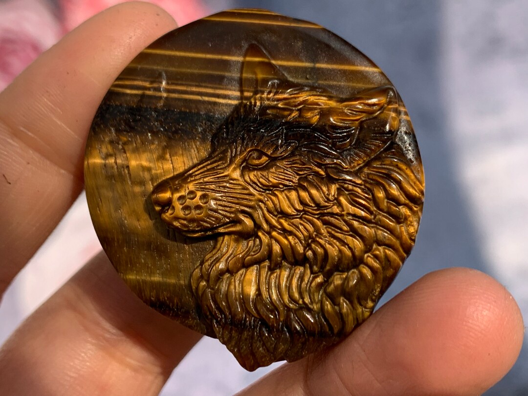 1.6'' Natural Tiger's Eye Stone Quartz,quartz Crystal,hand Carved ...
