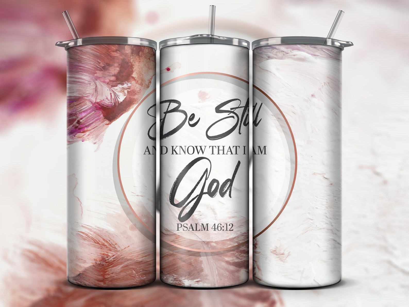 50 Christian Bible Verse Tumbler Sublimation 20oz Skinny Straight ...