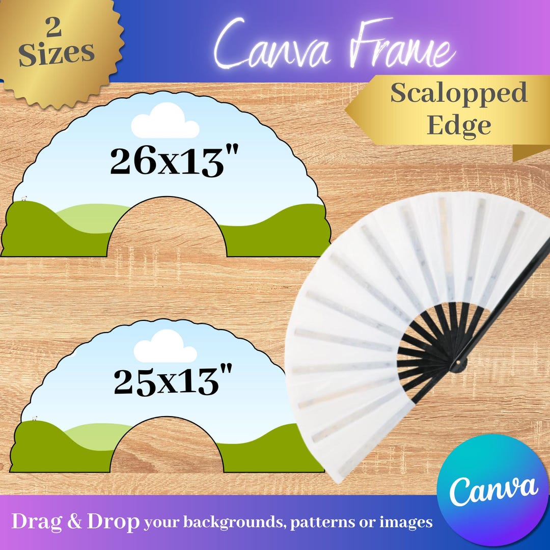 Editable Clack Fan Canva Template: Sublimation Design (digital Download ...