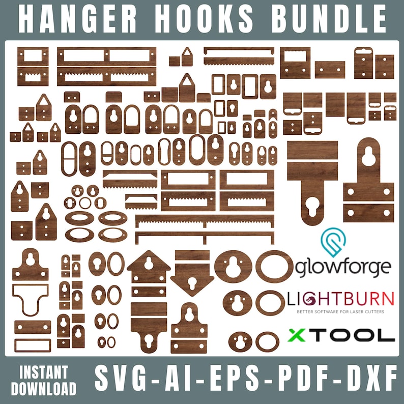 Sawtooth Hanger Hook SVG Template: Photo Frame Hanger (digital Download ...