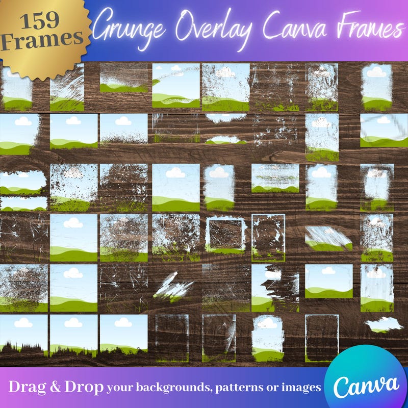 Frames for Canva Easter - Etsy