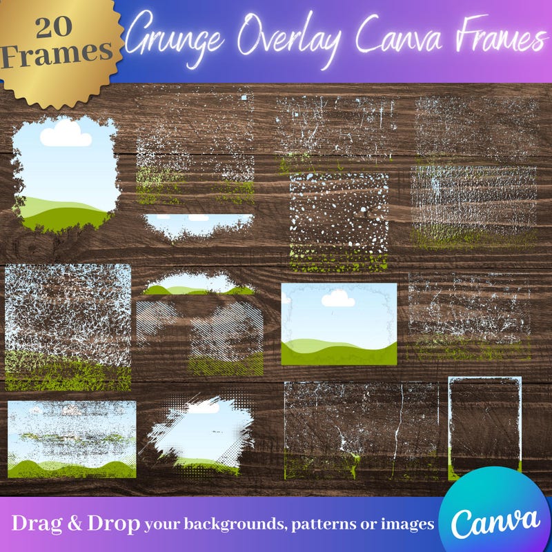 Distressed Frames - Etsy