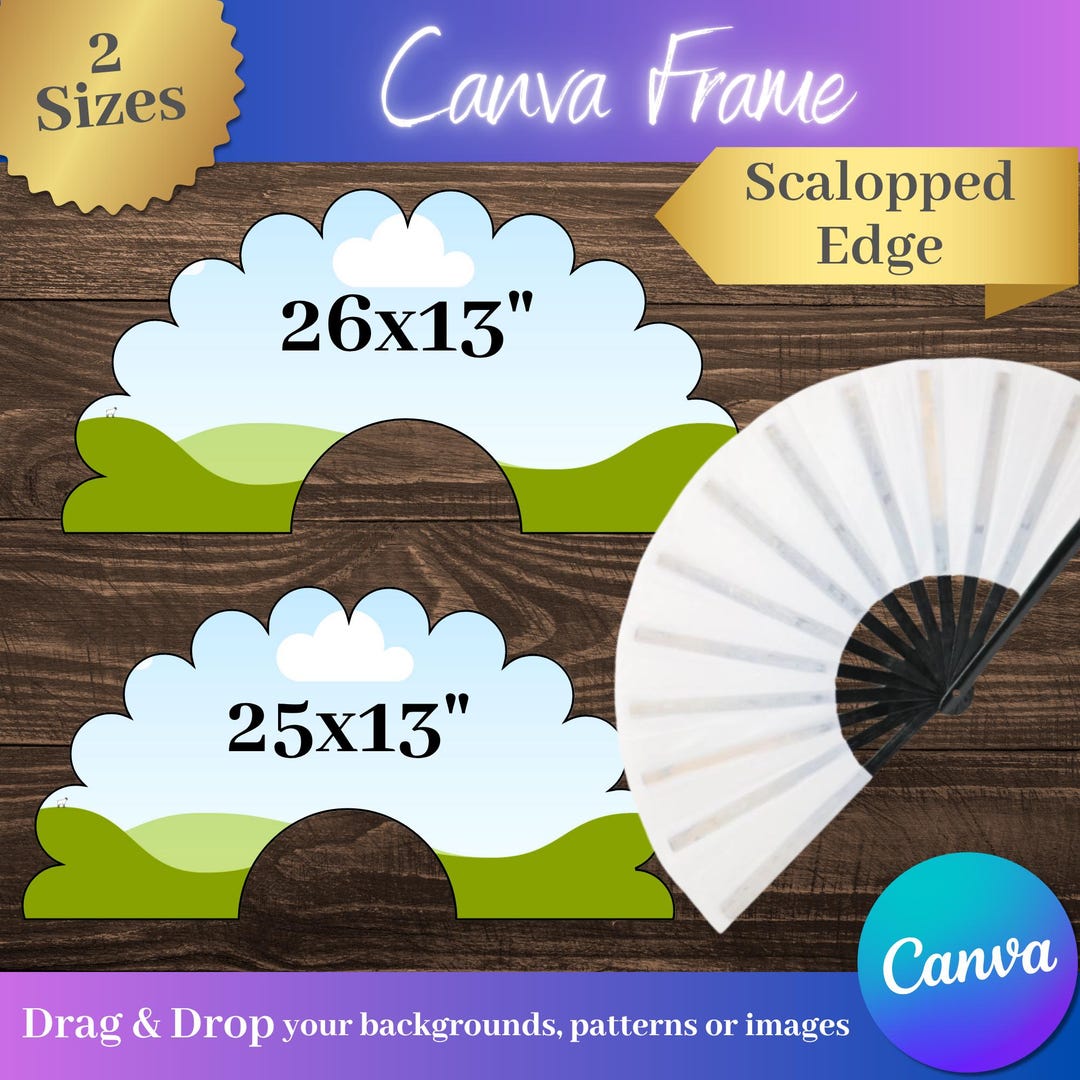 Editable Clack Fan Canva Template: Sublimation Design (digital Download ...