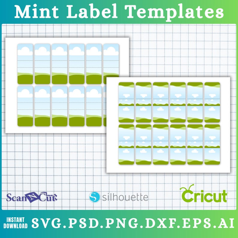0.6oz, 1oz Mint Label Template | Tic Tac Sticker Label | Party and ...