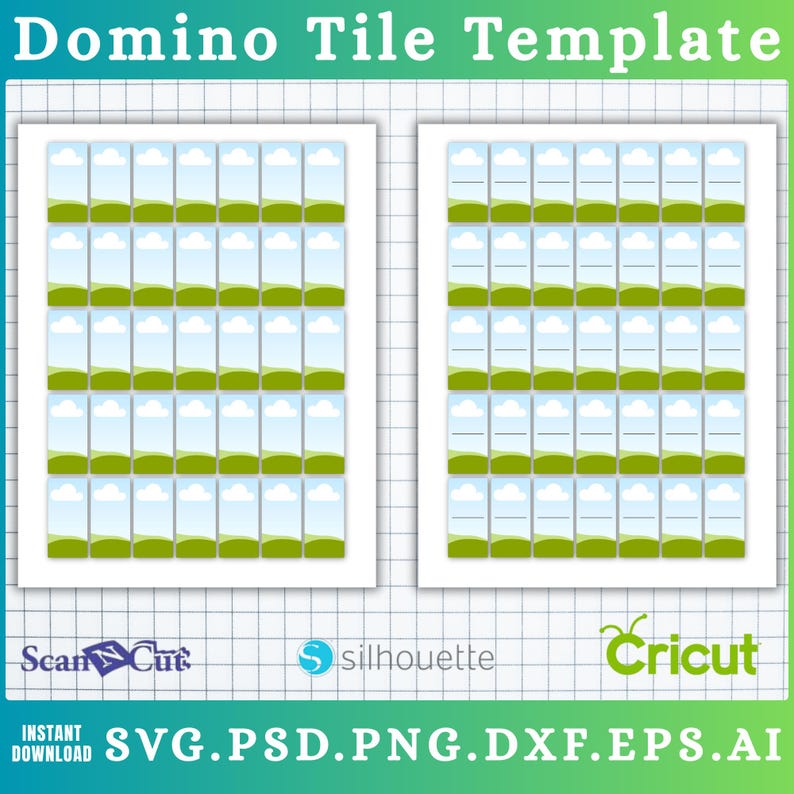 Domino Sublimation Design Template Canva & SVG | Create Your Own Custom ...
