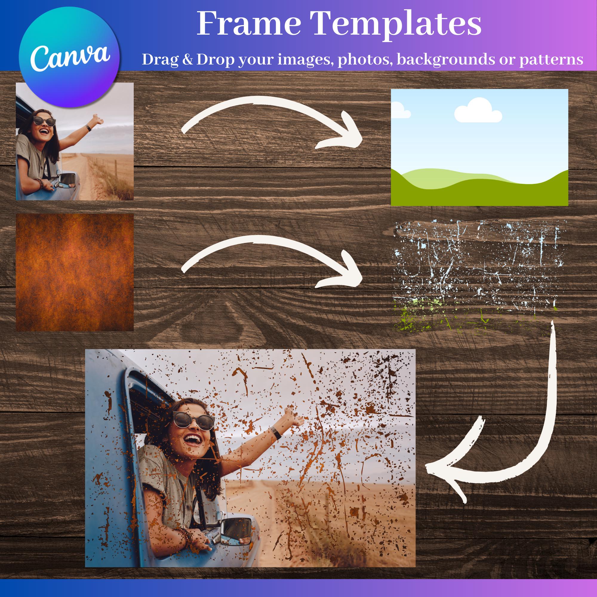 Grunge Style Bleach Effect Overlay Pack: 159 Unique Distressed Canva ...
