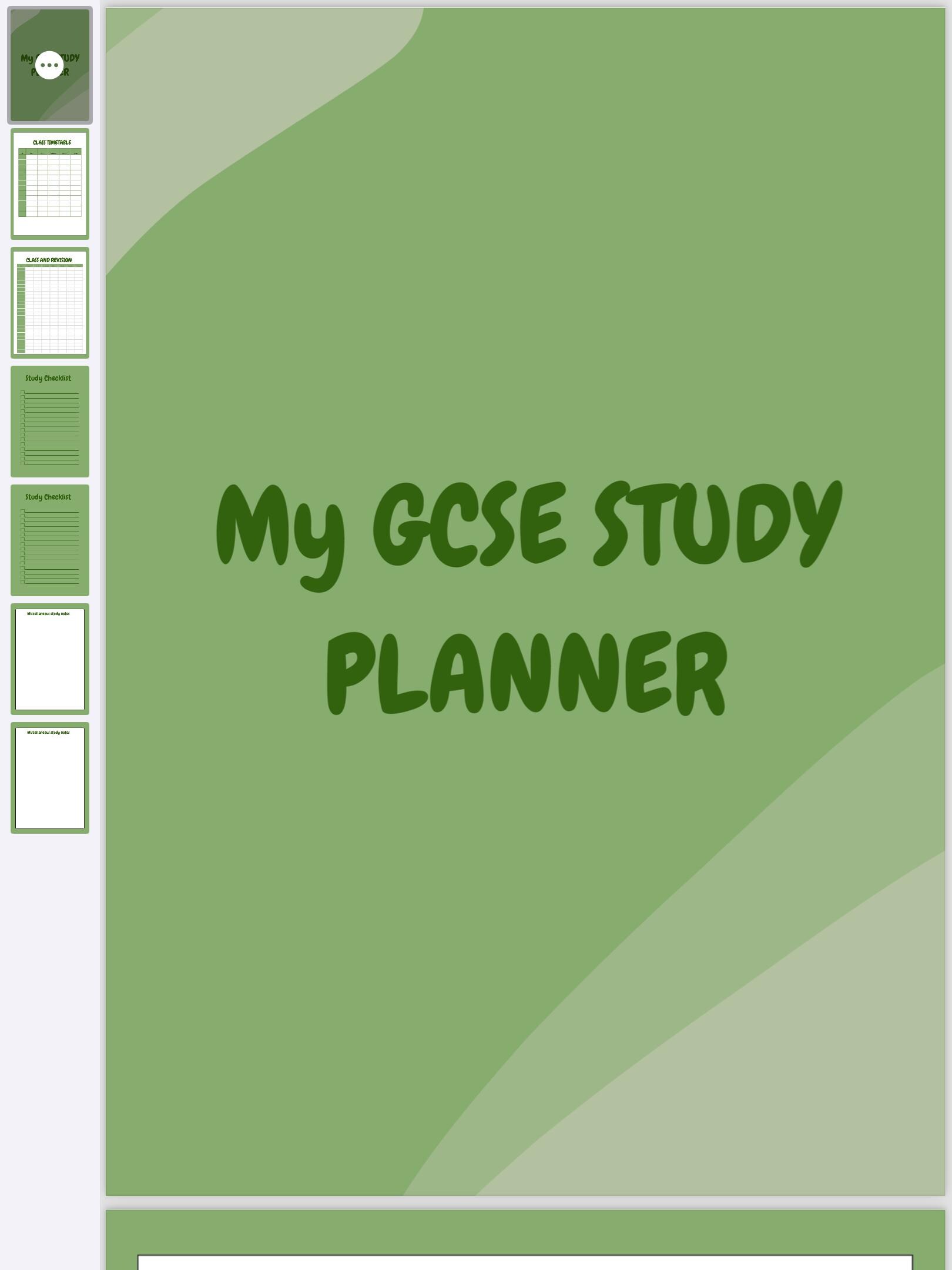 Simple and Effective GCSE Study Planner With Space for Extra Notes and ...
