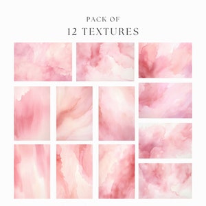 Blush Pink Watercolor Texture, JPG Clipart Background Watercolor Wash ...