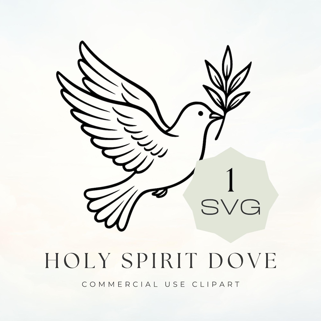 Holy Spirit Dove SVG - 1 Christian Cut File, Digital Download for ...