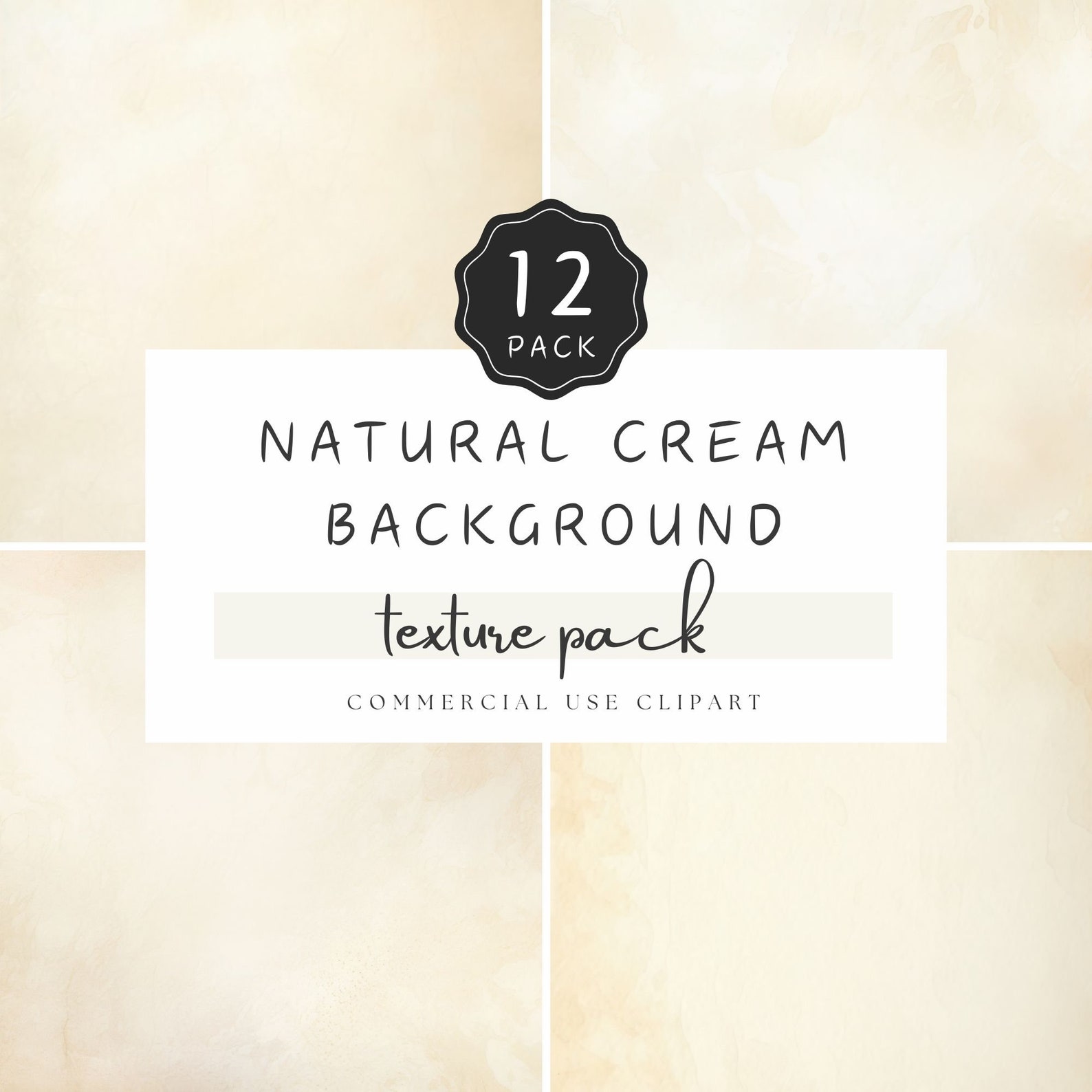 Natural Cream Background, Watercolor Wash Texture Pack, Neutral Digital ...