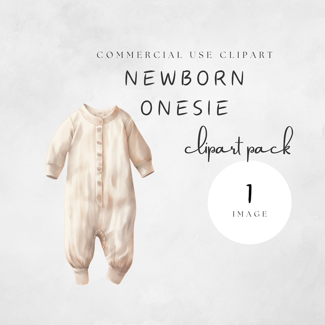 Neutral Baby Clipart Onesie Newborn Image White Baby Clothing Neutral ...