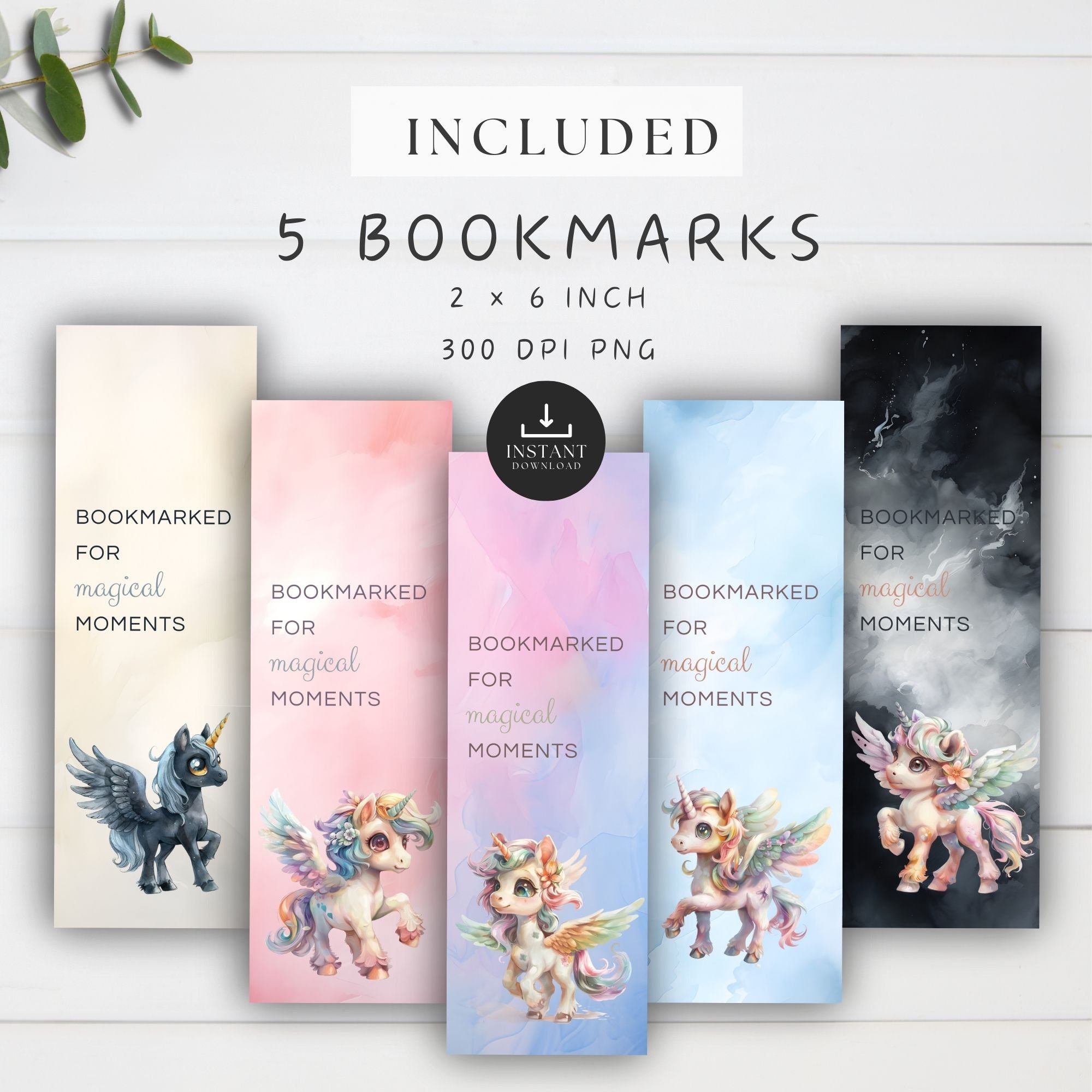 Unicorn Printable Bookmark, Magical Designs for Kids, Reading Made Fun ...