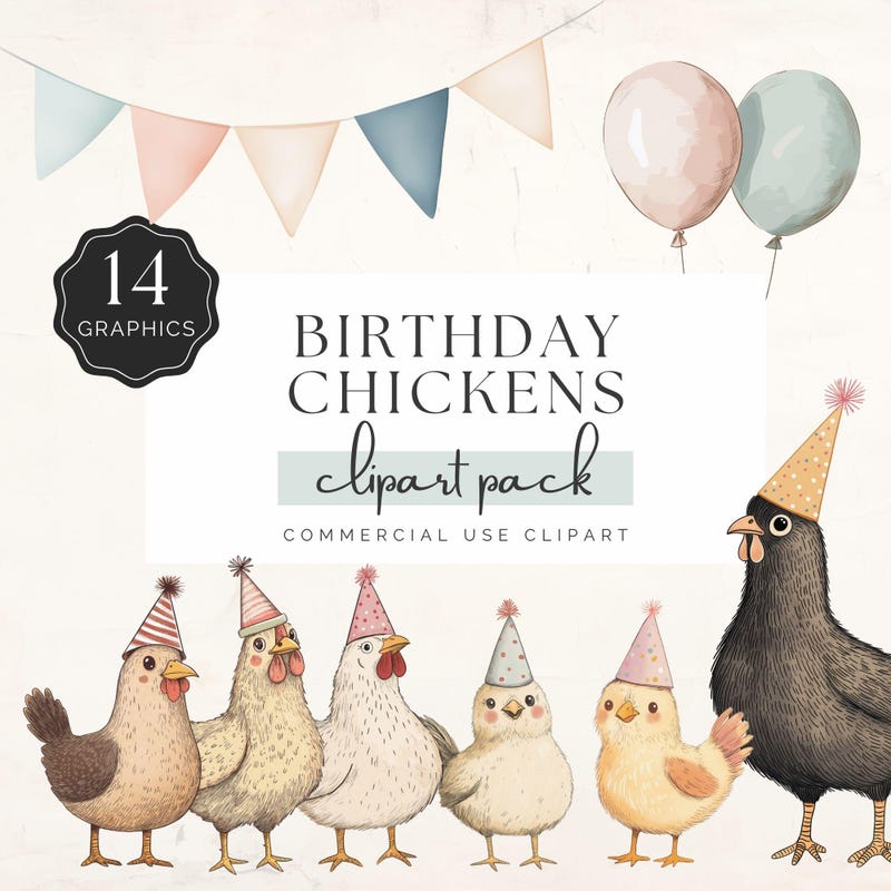 Chicken Bday Png - Etsy
