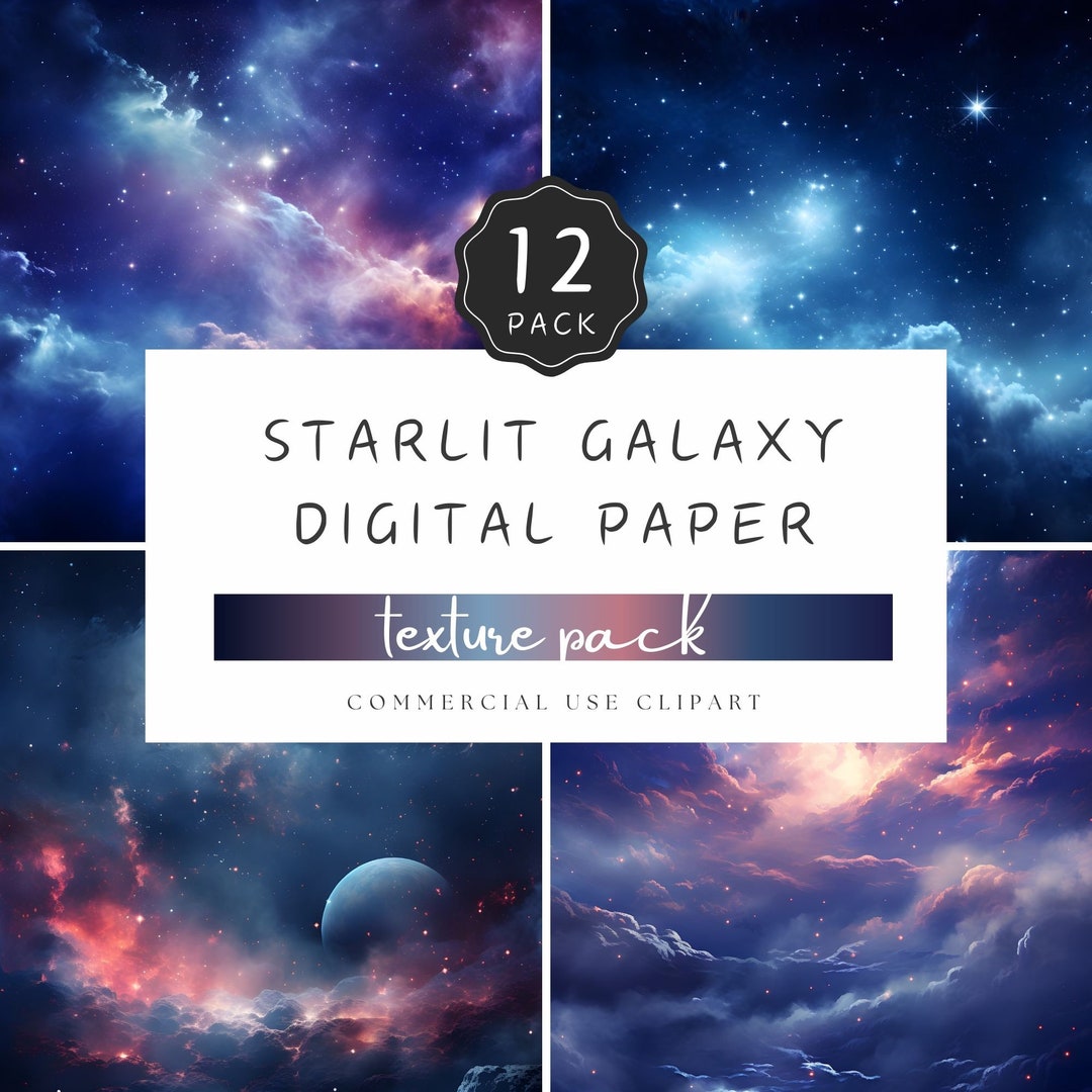 Galaxy Texture Pack, Realistic Milkyway Background, Dark Purple With ...