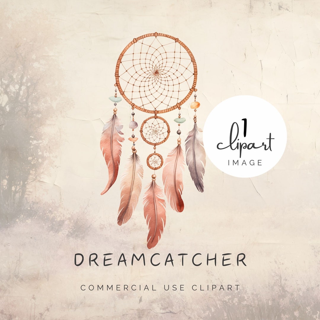 Dreamcatcher Clipart, Watercolor Single Image, Tribal Art Native, Sweet ...